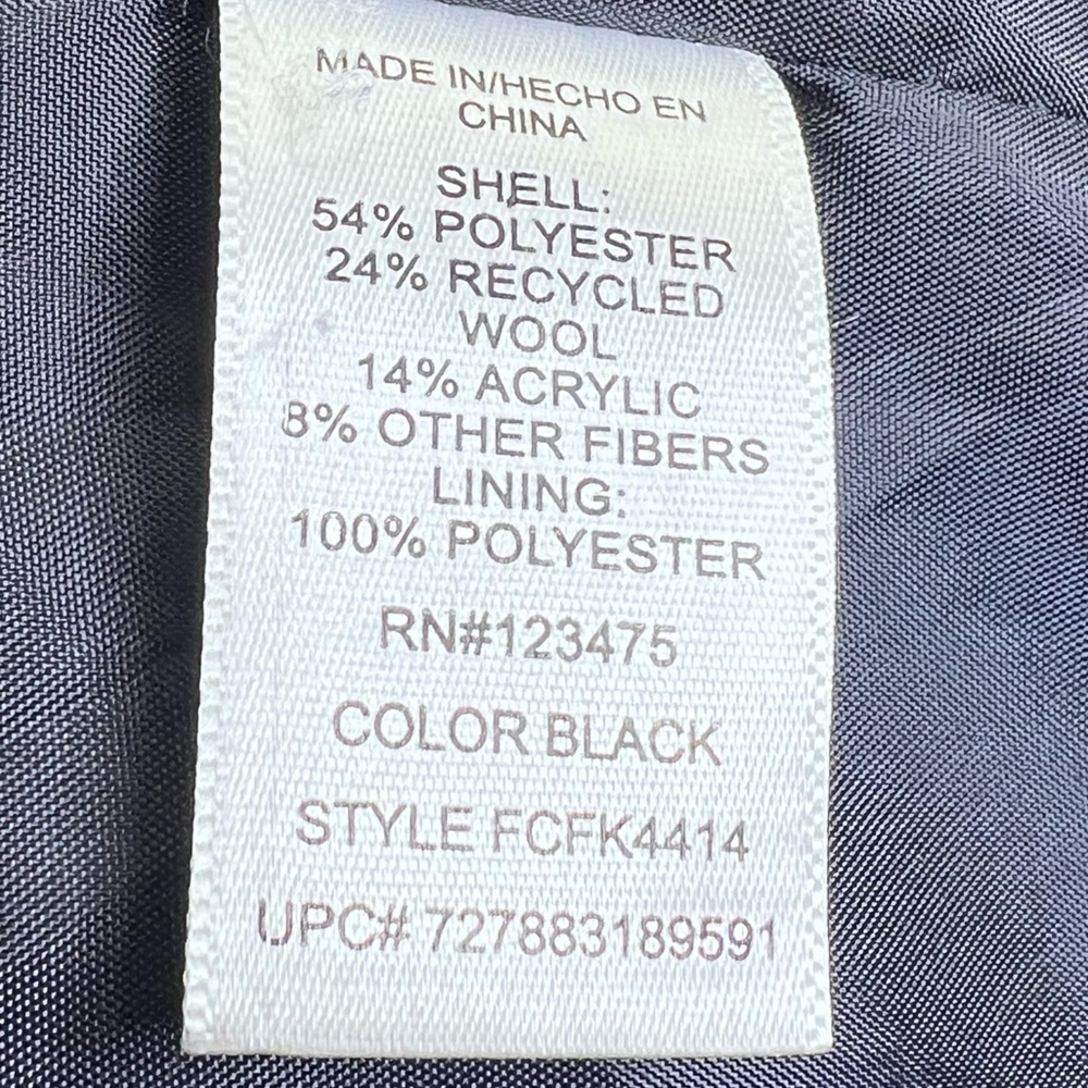 Uk Style French Connection Herringbone Big Collar Jac… - Gem